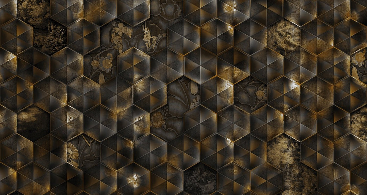 Holographic Reflections in Blue - Violet | eurowalls – eurowalls™